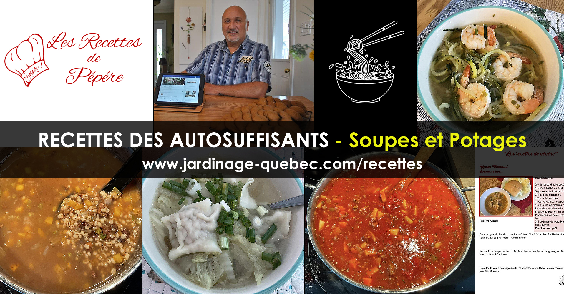 Recettes des Autosuffisants - Les Soupes et Potages