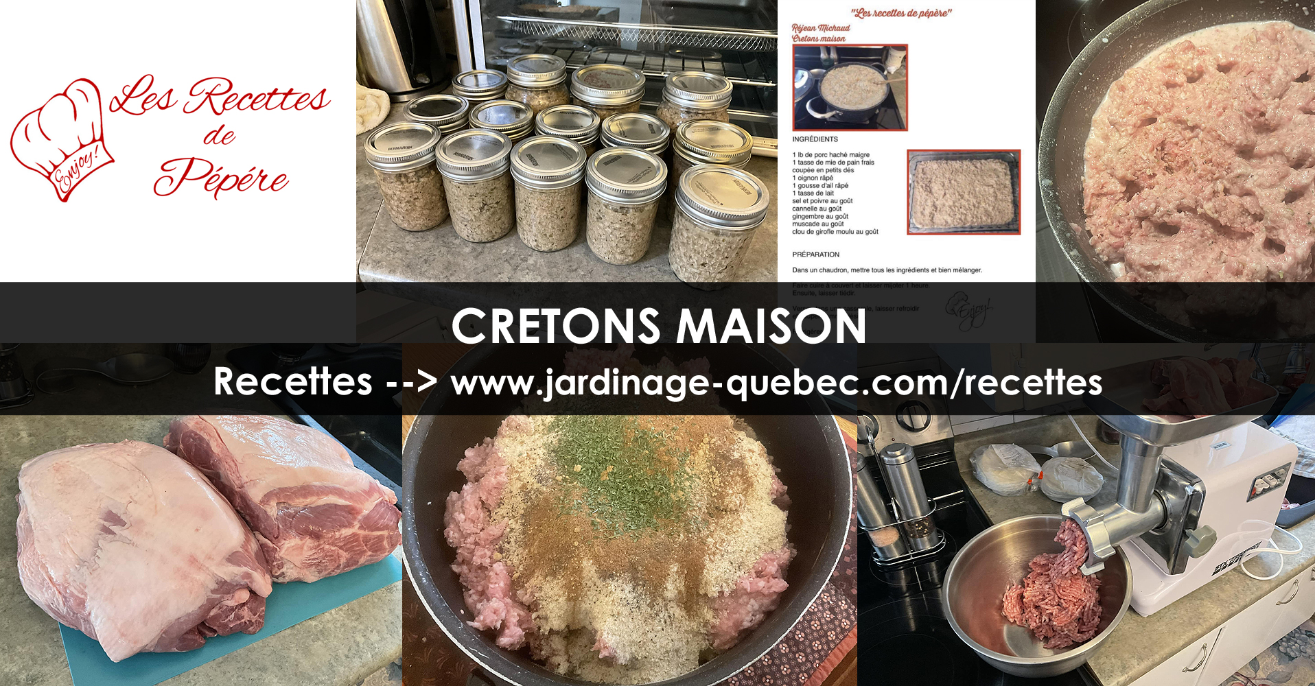 Cretons Maison - Recettes de Pépére