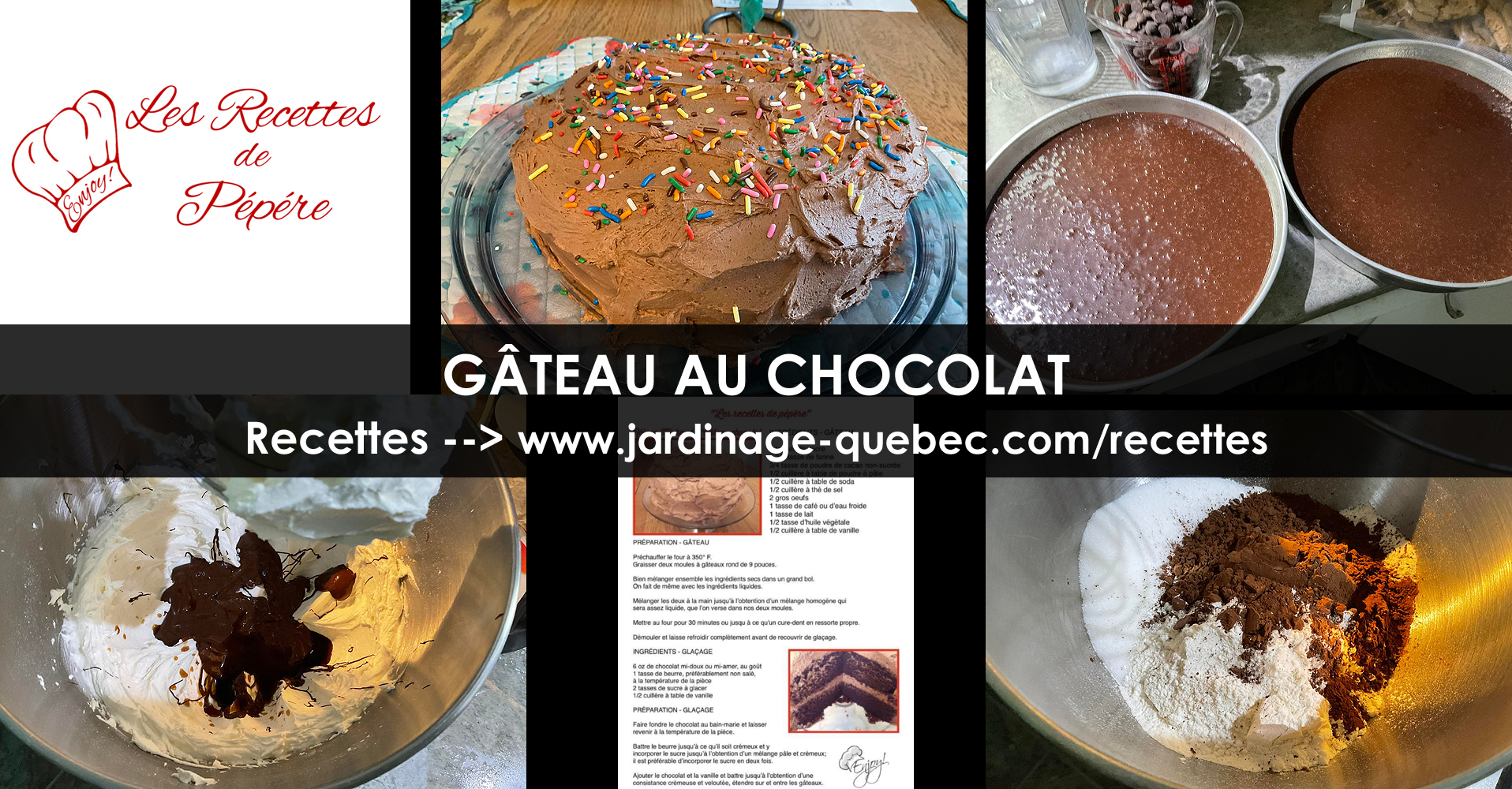 Gâteau au Chocolat - Recettes de Pépére