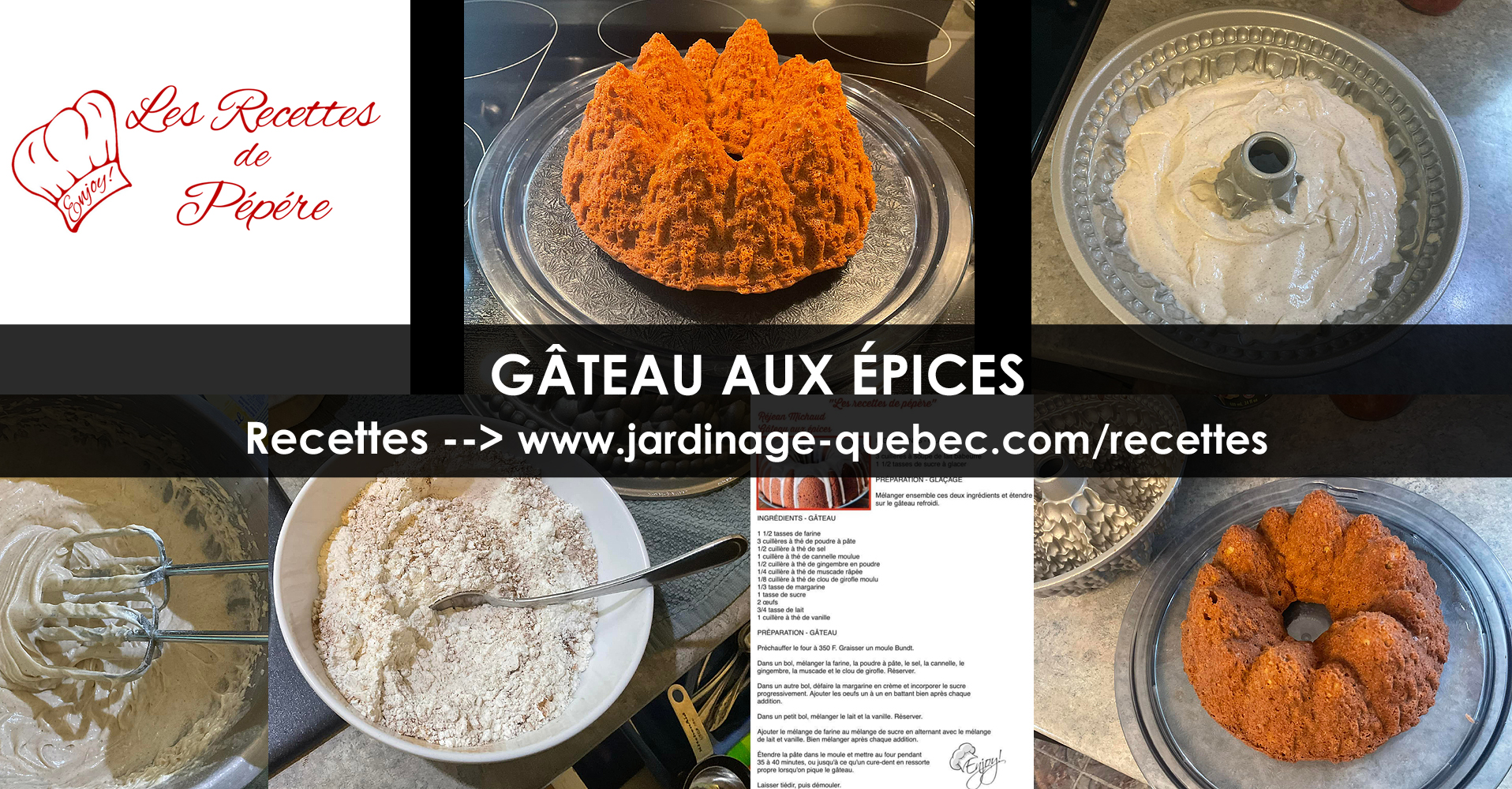 Gâteau aux Épices - Recettes de Pépére