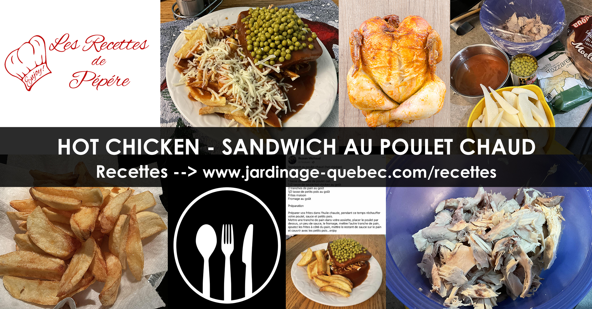 Hot Chicken ou Sandwich au Poulet Chaud - Recettes de Pépére