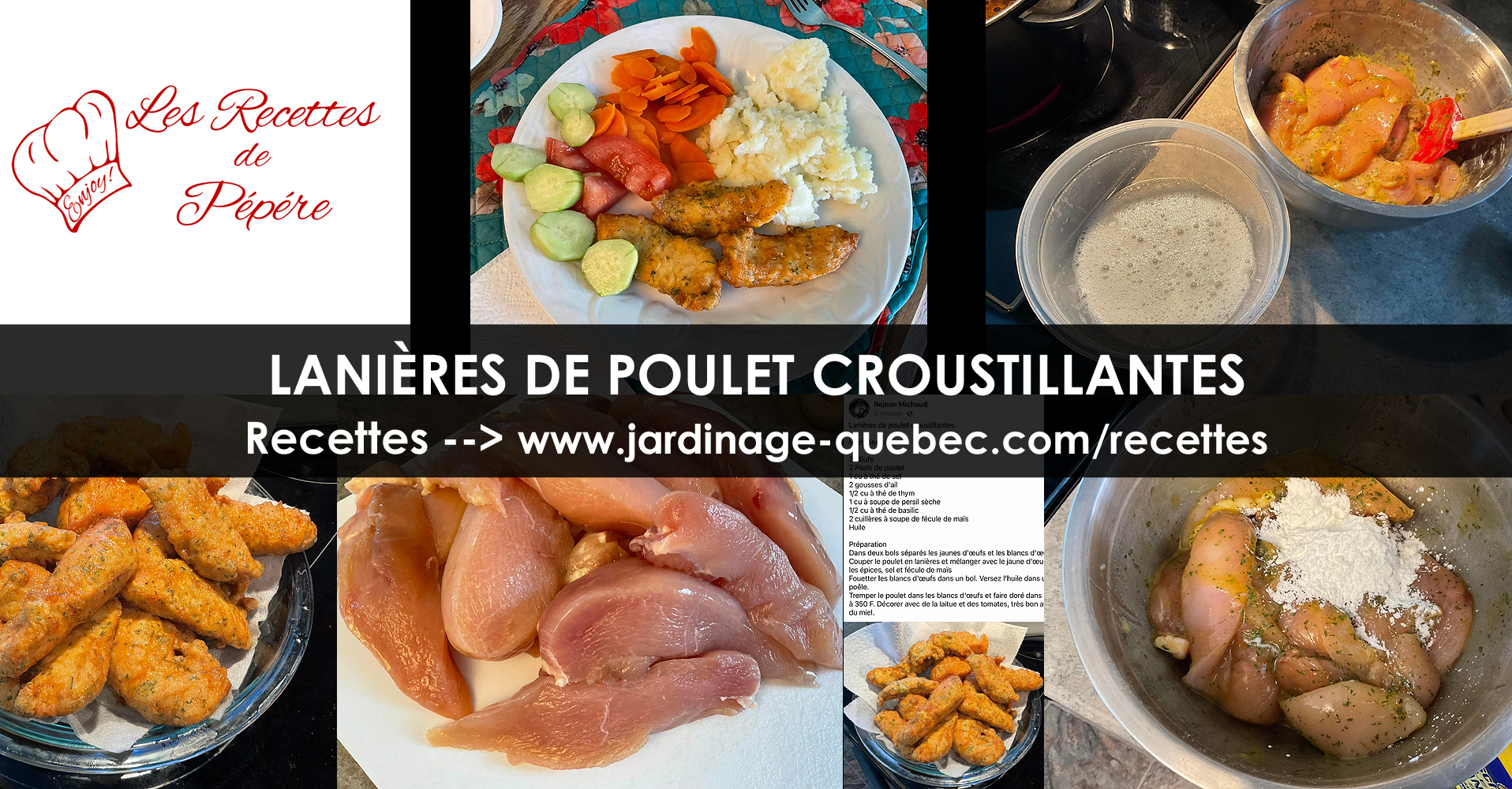 Lanières de Poulet Croustillantes - Recettes de Pépére