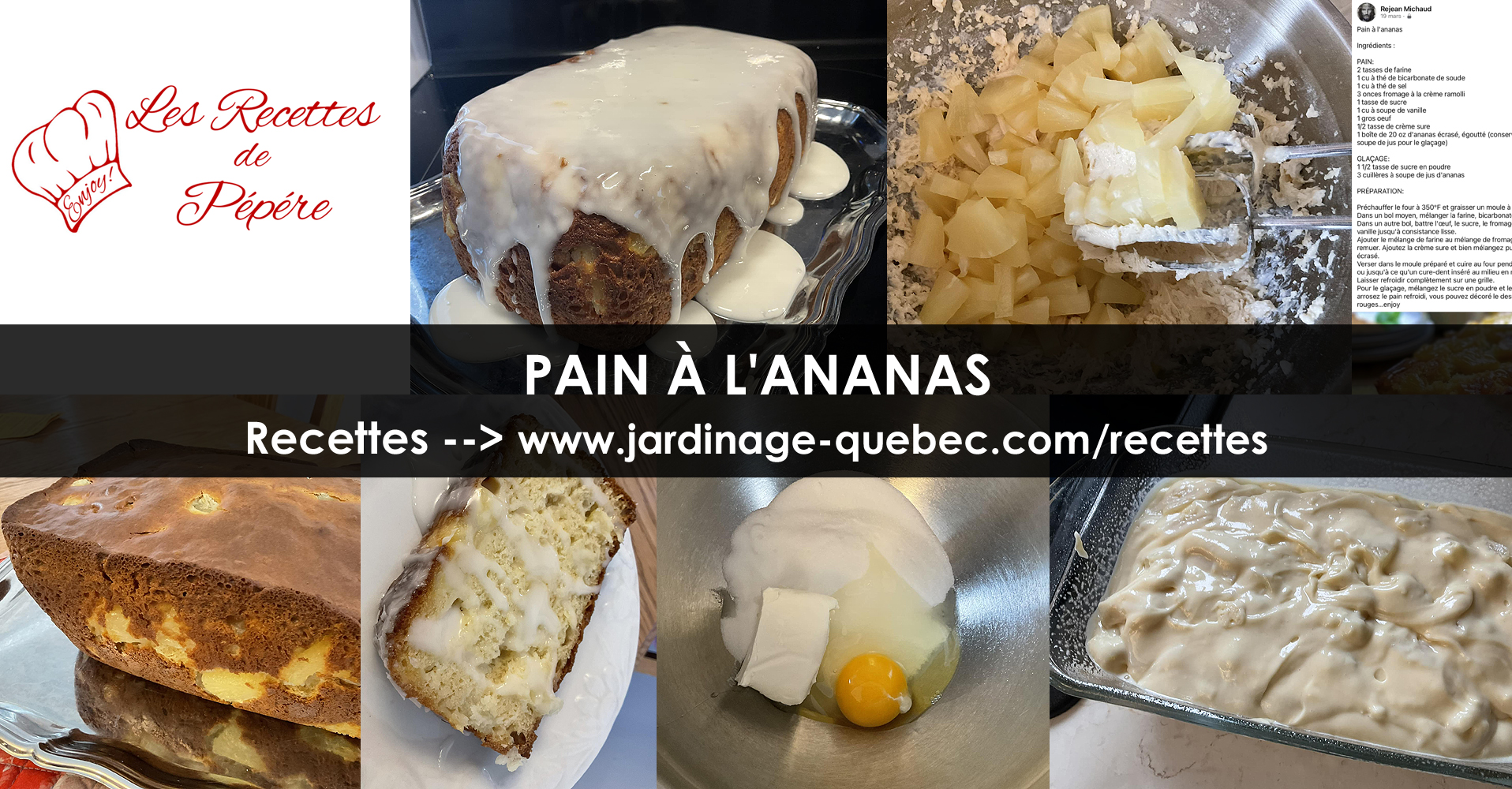 Pain à l'Ananas - Recettes de Pépére