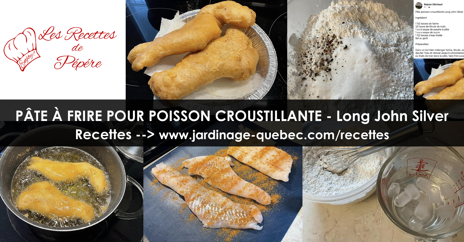 Pâte à frire pour poisson croustillante Long John Silver - Recettes de ...