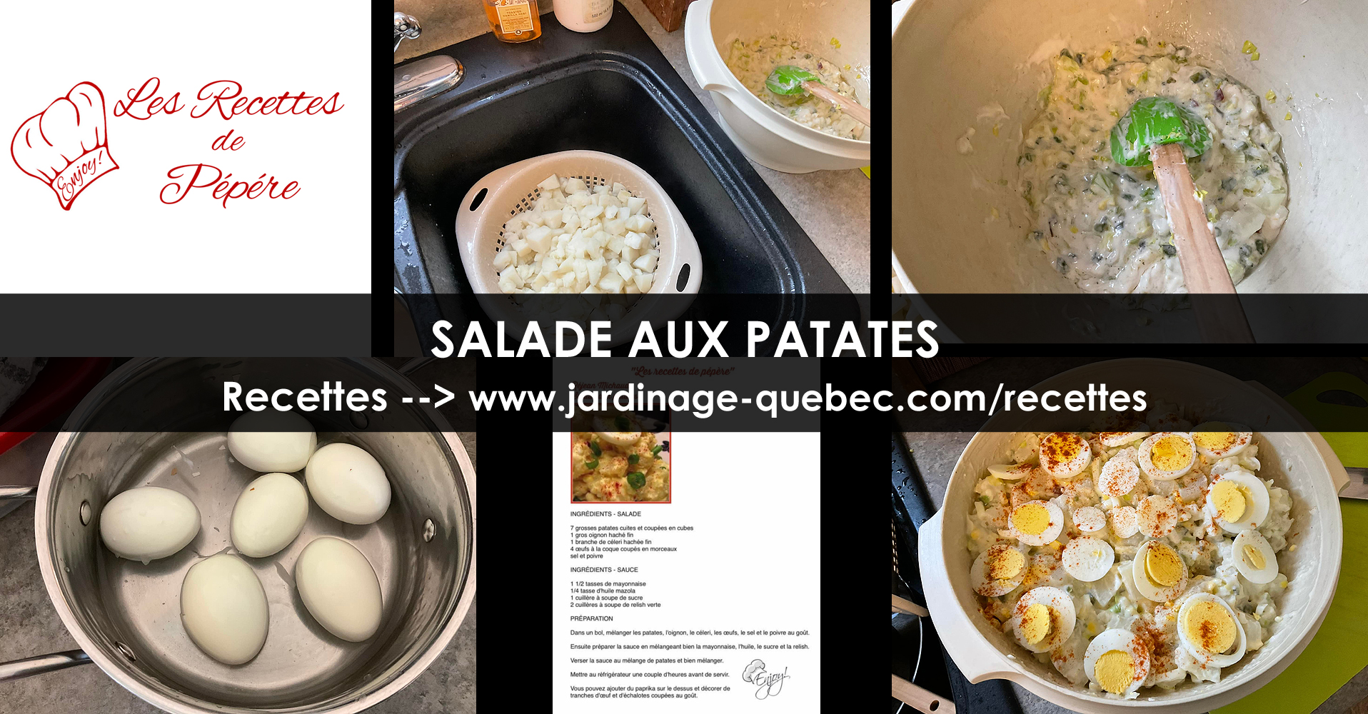 Salade aux Patates - Recettes de Pépére