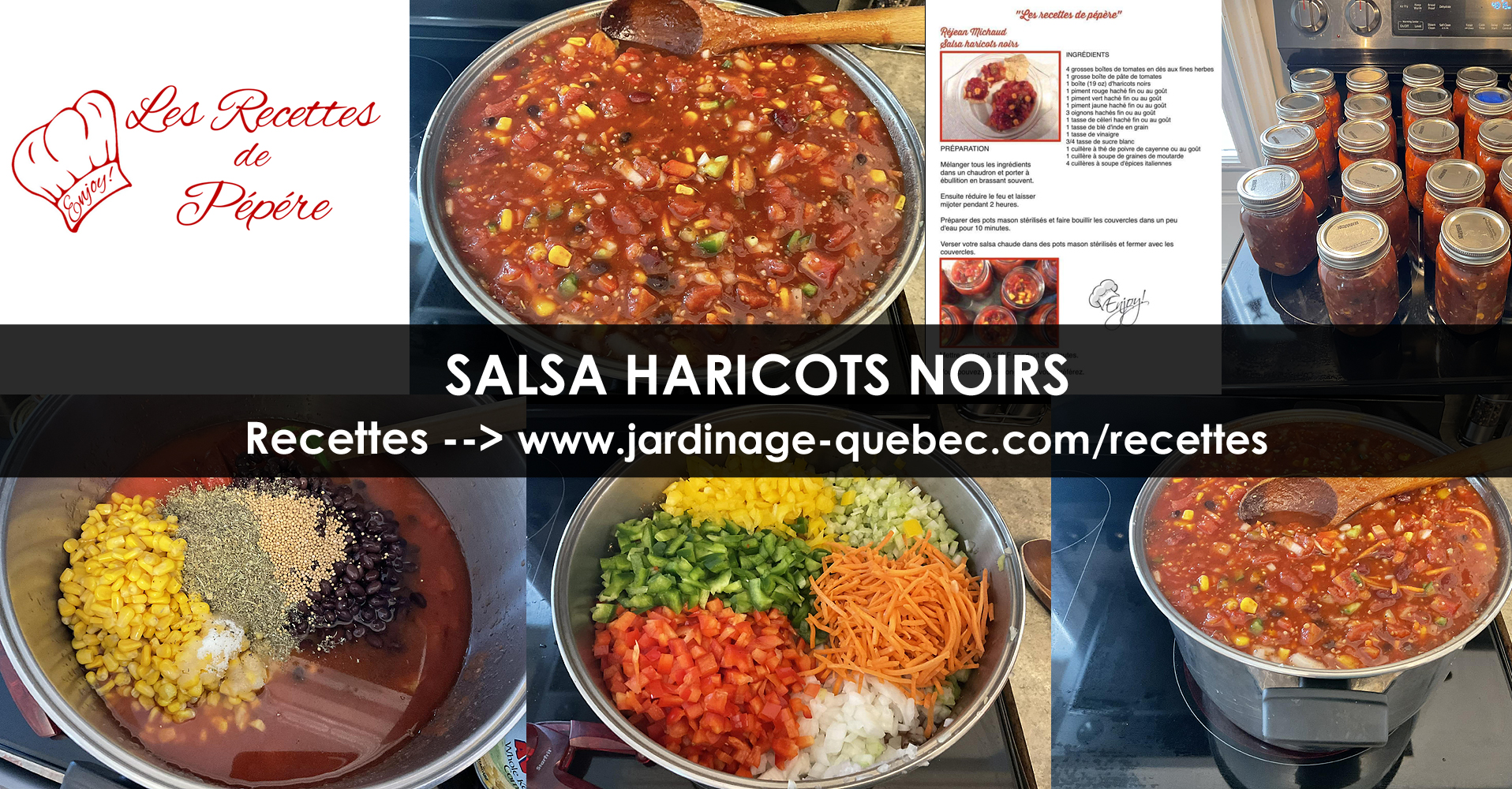 Salsa Haricots Noirs - Recettes de Pépére