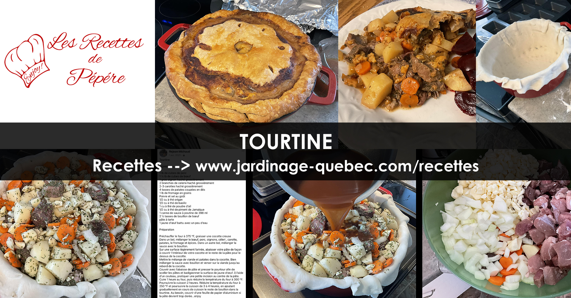 Tourtine - Recettes de Pépére